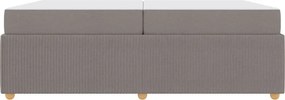 Rám postele Taupe 200 x 200 cm textil 3398435