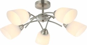 Přisazený lustr DONNA 5xE27/60W/230V nikl