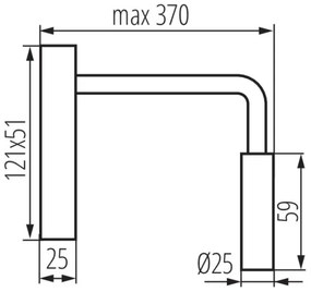 Kanlux 32522 - LED Flexibilní lampička TONIL LED/2,7W/230V černá