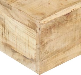 Konferenční stolek 80 x 80 x 28 cm masivní mangovníkové dřevo 323592