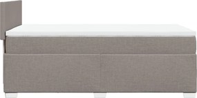 Box spring postel s matrací taupe 90x190 cm textil 3285740