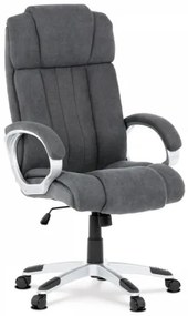 Kancelářská židle křeslo šedá látka, kolečka pro tvrdé podlahy KA-L632 GREY2