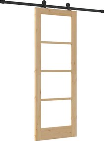Posuvné dveře ORKDAL 73,5 x 198,5 cm Přirozená a černá 3331987