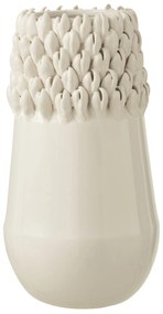 Krémová keramická váza Ibiza white - Ø 18*33cm