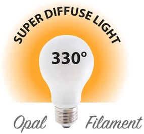 VELAMP OPAL FILAMENT žárovka 7W, E27, 6500K