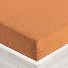 Froté napínací prostěradlo FR-022 Okrové 80 x 200 - výška 20 cm