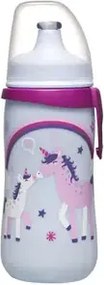 NIP Kids cup láhev s pítkem PP 330ml růžová / od 18 měsíců