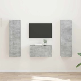 Sestava TV skříněk 5 ks Betonově šedá Kompozitní dřevo 3409099