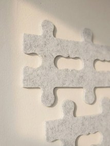 Sinsay - Sada plstěných nástěnných panelů ve tvaru puzzle 9 pack - šedá