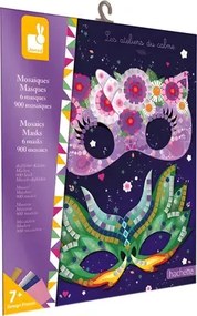 JANOD Kreativní sada Atelier Mini Masky / 6 masek / pěnová mozaika / 5