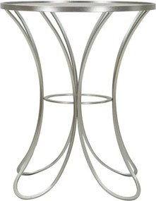 Odkládací stolek Trixy 56 cm stříbrný