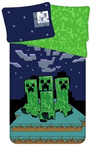 Jerry Fabrics Povlečení bavlna Minecraft Sssleep Tight 140x200, 70x90 cm