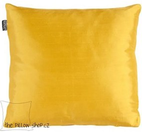 Linum Žlutý polštář Dupion Rozměr: 40 x 40 cm