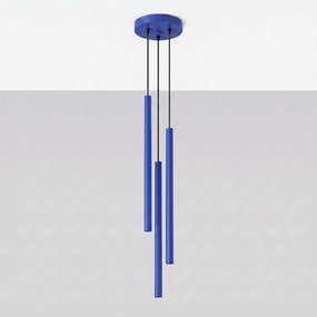 Sollux Lighting Závěsné svítidlo PASTELO 3P ultramarínové