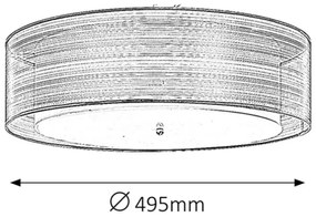 Rabalux 2634 - Stropní svítidlo ANASTASIA 3xE14/25W