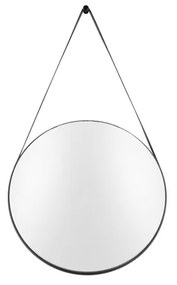 Závěsné zrcadlo Grimo 47 cm, černá