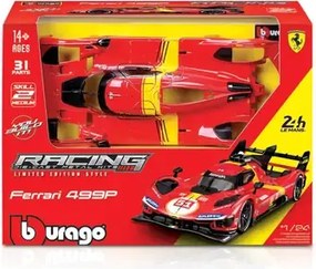 Bburago RACING MODEL KIT Ferrari 499P - 24h Le Mans červená / 1:24 / o