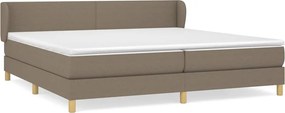 Box spring postel s matrací taupe 200x200 cm textil 3126673