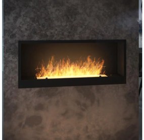 InFire - Vestavěný BIO krb 120x50 cm 3kW černá INSIDE 1200