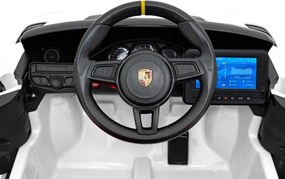 Elektrické autíčko Porsche Spyder RS ​​718 bílé