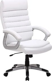 Nábytkáři ORFA Q-087 - kancelářská židle - Bílá eco kůže  (S) (OBRQ087B) (K150-Z)