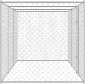 Klec pro psa Stříbrná 600 x 200 x 200 cm Pozinkovaná ocel 3368310
