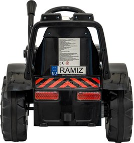 Ramiz Traktor buldozer G320 pro nejmenší děti modrý + pohyblivá lžíce + melodie + klakson + LED světla