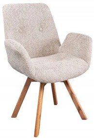 Designová otočná židle Yanisin béžová
