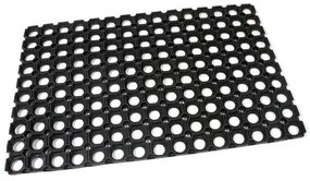 Gumová čisticí rohož Honeycomb 40 x 60 x 1,6 cm, černá