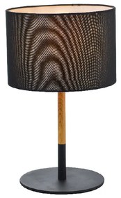 ACA DECOR Stolní lampa YASMINE max. 60W/E27/230V/IP20, černá, průměr 250mm