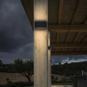 Ideal Lux - LED Venkovní nástěnné svítidlo ATOM LED/25W/230V IP54 antracit