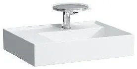 Laufen Kartell - Umyvadlo 600x460 mm, s 1 otvorem pro baterii, SaphirKeramik, bílá H8103350001111