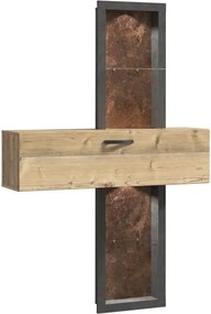 Obývací stěna Kalomira, s osvětlením, smrk