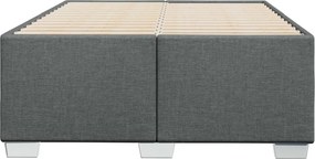 Rám postele bez matrace tmavě šedá 120 x 200 cm textil 3284465