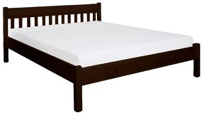 Drewmax Dřevěná postel 140x200 LK116 ořech