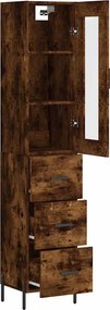 Skříň highboard kouřový dub 34,5 x 34 x 180 cm kompozitní dřevo 3199246