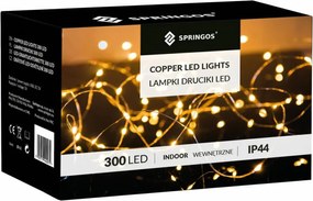 LED Nano světelný závěs - 3x3m, 300LED, 8 funkcí, ovladač, USB, IP44, multicolor