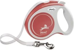 Flexi Comfort Plus S pásek 5m světle červené / Vodítko / Samonavíjecí