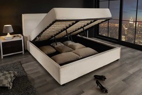 Designová postel Cocoon 180 x 200 cm krémová