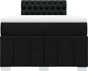 Box spring postel s matrací černá 120x190 cm textil 3289316