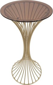 Designový odkládací stolek Xylander 50 cm zlatý
