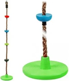 2Kids Toys Dětské šplhací lano s disky barevné / od 3 let