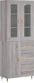 Skříň highboard šedá sonoma 69,5 x 34 x 180 cm kompozitní dřevo 3198455