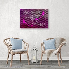 Gario Obraz na plátně Nápis a růžové špendlíky - Andrea Haase Rozměry: 60 x 40 cm