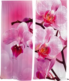 IMPAR Závěsy Orchidej (Rozměr : 140x250, Materiál: Interlock)