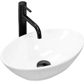 REA-U5804 - Umyvadlo na desku PAMELA MINI 26,5x40 cm keramika/lesklá bílá REA-U5804