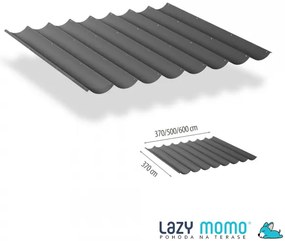 Lazy Momo Slnečná Harmonika ECONOMY o šírke 3,7 m Barva: Arctic bílá, Rozměr: 3,7x3,7 m