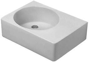 Duravit Scola - Umyvadlo 62x46 cm, s přepadem, otvor pro baterii vpravo, bílá 0684600011