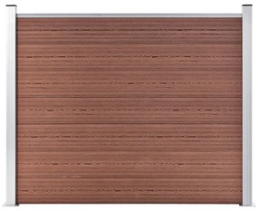 Plotový dílec WPC 180 x 146 cm hnědý 148980