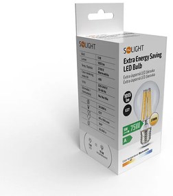 Solight extra úsporná LED žárovka 5,0W, 1055lm, 2700K, ekv. 75W